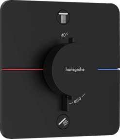 Hansgrohe ShowerSelect Comfort Q, termostat pod omítku pro 2 spotřebiče, černá matná, HAN-15583670