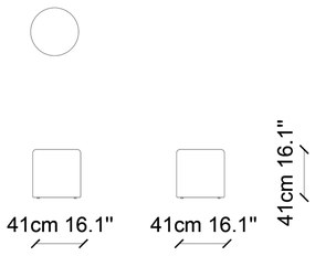 Atelier del Sofa Taburet Ada - Cream, Krémová