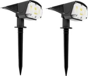 Bezdoteku LEDSolar 42 solární venkovní světlo svítidlo do země 2 ks, 42 LED, bezdrátové, iPRO, 1W, studená barva