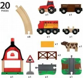BRIO Farma, železniční sada / od 3 let
