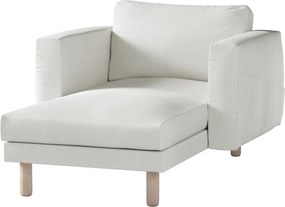 Potah na IKEA Norsborg šezlong s loketními opěrkami barva krémová látka pletený vzor