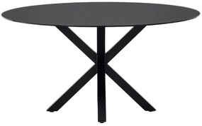 Černý skleněný jídelní stůl Kave Home Argo 150 cm