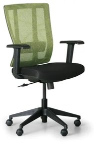 Kancelářská židle MET, černá/zelená