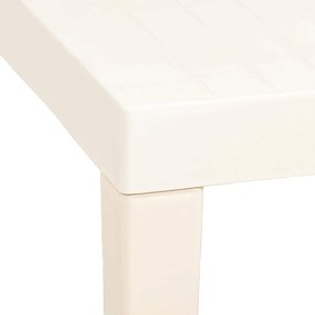 Zahradní stůl bílý 79 x 65 x 72 cm plast 315842