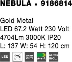 Závěsné LED svítidlo NOVA LUCE NEBULA 58W 3000K 9186814