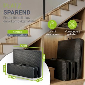 Juskys Skládací pivní set Amberg 180 cm v ratanovém vzhledu