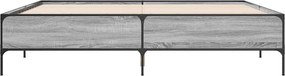 Rám postele šedý sonoma 180 x 200 cm kompozitní dřevo a kov 3279785