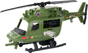 LEAN Toys Vojenská sada: vrtulník, bojové vozidlo, věž a voják