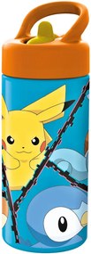 Sportovní láhev na pití Pokémon s brčkem - 410 ml