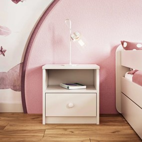 Dětský noční stolek Babydreams 40 cm bílý