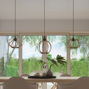 Sollux Lighting Závěsné svítidlo ARANCIA přírodní dřevo