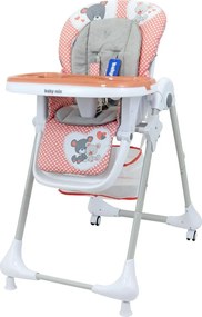 Jídelní židlička Baby Mix Infant coral pink