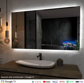 Zrcadlo do koupelny s LED osvětlením F2
