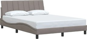 Rám postele bez matrace Hanko taupe 140 x 200 cm textil 3310395