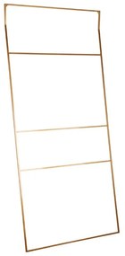 Nordic Design Zlatý kovový koupelnový žebřík Reynor 180 x 80 cm