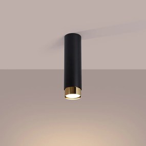Stropní svítidlo Nero, 1x černé kovové stínítko, (22,5 cm), g