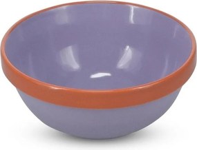 Oranžová/fialová miska z kameniny 710 ml Duo – ONA