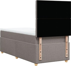 Box spring postel s matrací taupe 90x200 cm textil 3291181