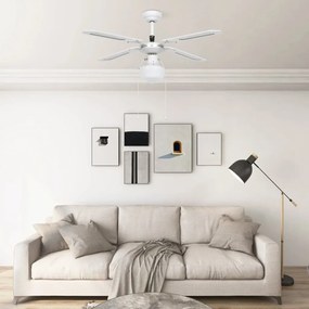vidaXL Stropní ventilátor se světlem 106 cm [51487] Barva: Bílá