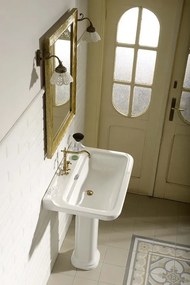 Kerasan Kerasan, WALDORF WC kombi, spodní/zadní odpad, bílá-chrom, WCSET04-WALDORF