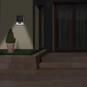 Exteriérové ​​solární nástěnné LED svítidlo Solar, 1x LED 7w, černá, pohybový senzor