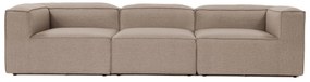 Atelier del Sofa 3-místná pohovka Fora 3 Seater - Brown, Hnědá