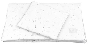 COTTON & SWEETS Povlečení Splash New Born s výplní šedé, 50x65/23x27 cm
