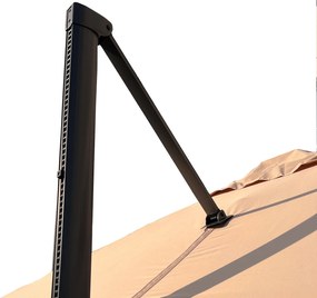 Roma-Deluxe slunečník béžový 300x400 cm