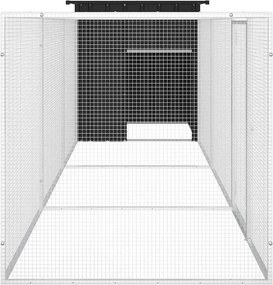 Klec pro kuřata antracitová 400 x 91 x 100 cm pozinkovaná ocel 3106453