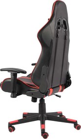 vidaXL Otočná herní židle PVC [20481] Barva: Černá
