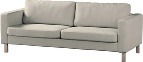 Potah na pohovku IKEA Karlstad, 3-místná, rozkládací barva béžová látka pletený vzor
