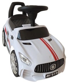 BABY MIX Dětské odrážedlo se zvukem Baby Mix Racer Bílé