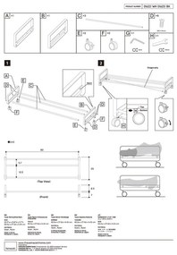 Bílý kovový stojan na boty 83,5x14,5x27,5 cm Tower – YAMAZAKI