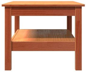Konferenční stolek voskově hnědý 80x50x40 cm masivní borovice - Default Title
