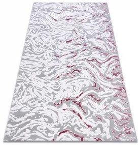 Kusový koberec akrylový DIZAYN 123 světle šedý / světle růžový Rozměr: 120x180 cm