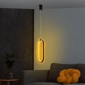 Černé LED závěsné svítidlo Can – Opviq lights
