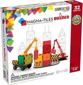MAGNA-TILES Magnetická stavebnice Builder / 32 dílků / s magnetickými