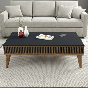 Konferenční stolek Mila Anthracite and Walnut