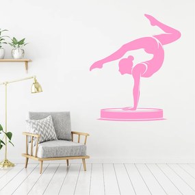 Živá Zeď Samolepka na zeď Moderní gymnastika Barva: černá