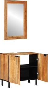 Sada koupelnových skříněk 2 ks Přírodní 62 x 33 x 58 cm 3310012