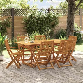 7dílný zahradní jídelní set 180x90x75 cm masivní akáciové dřevo 3321528