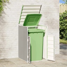 vidaXL Box na 1 popelnici 72 x 81 x 115 cm ocel [4006171] Barva: Šedá