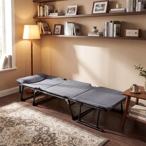 Costway 3 in 1 Zahradní lehátko s opěrkou hlavy a – 180 × 67,5 × 37 cm