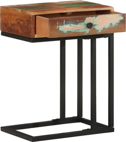 Odkládací stolek tvar U 45x30x61 cm masivní recyklované dřevo 289092