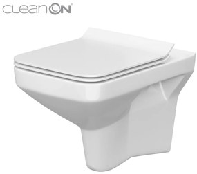 Cersanit Como Clean On, závěsná wc mísa bez sedátka, bílá, K32-020
