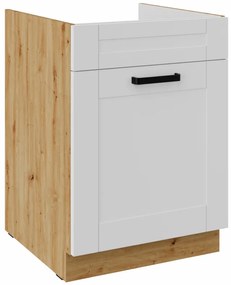 Kuchyňská skříňka LUNA 60 ZL 1S BB korpus: dub artisan, barva dvířek: bílá