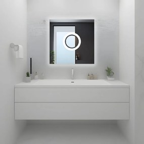 Tutumi Rea, čtvercové LED zrcadlo 60x60 s kulatým LED podsvícením YH-BL-12, HOM-01513