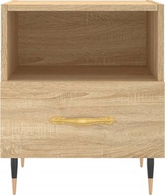 vidaXL Noční stolek 40 x 35 x 47,5 cm kompozitní dřevo [827394] Barva: hnědý dub
