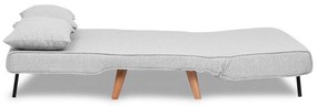 Designová rozkládací pohovka Felicitas 120 cm šedá