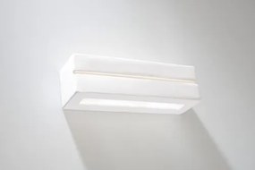 Nástěnné keramické svítidlo SOLLUX Vega line E27 1x60W bez zdroje SL.0231 bílá